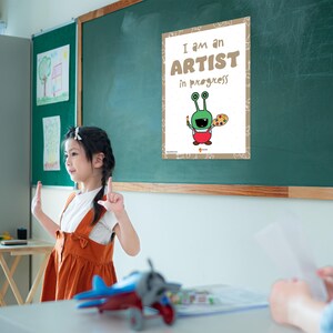 Artist Poster Wall Art Kids Room Decor Positive Affirmations Kids ...