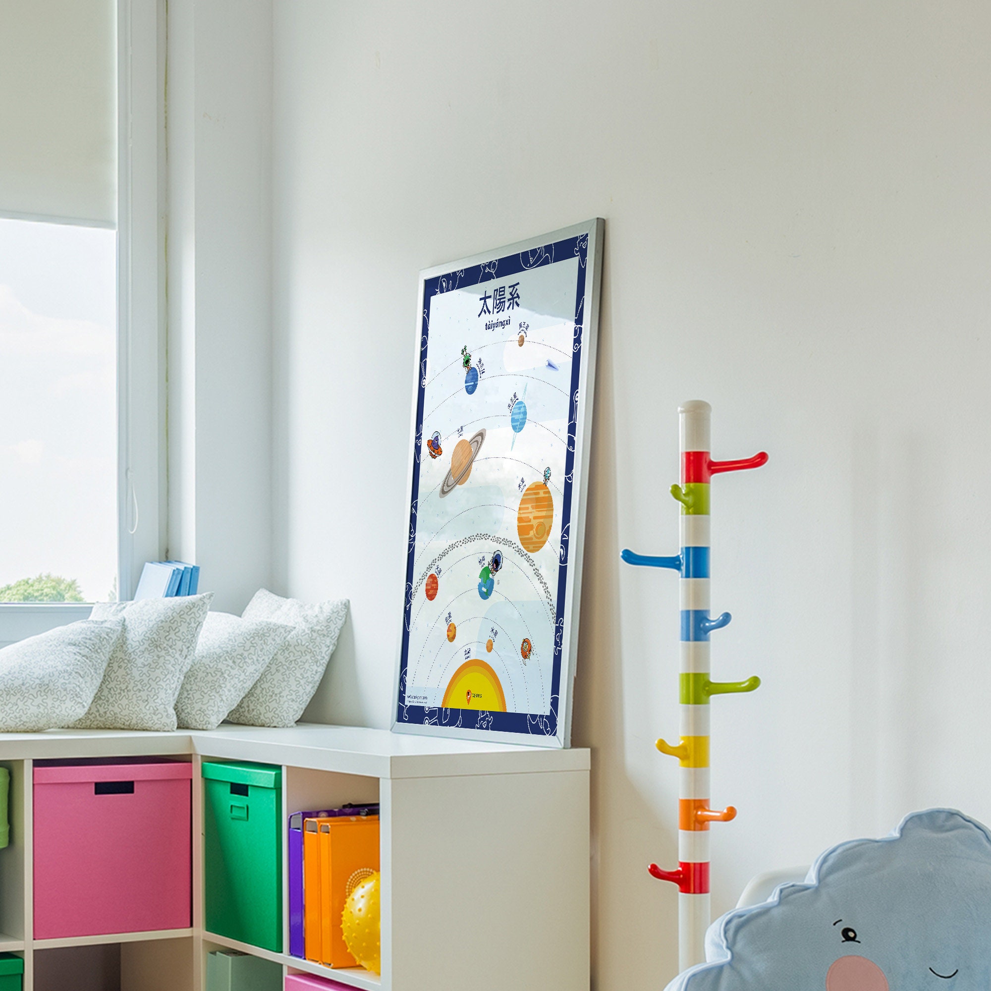 Solar System Poster Traditional Chinese 太陽系 行星 Planets Poster Space ...
