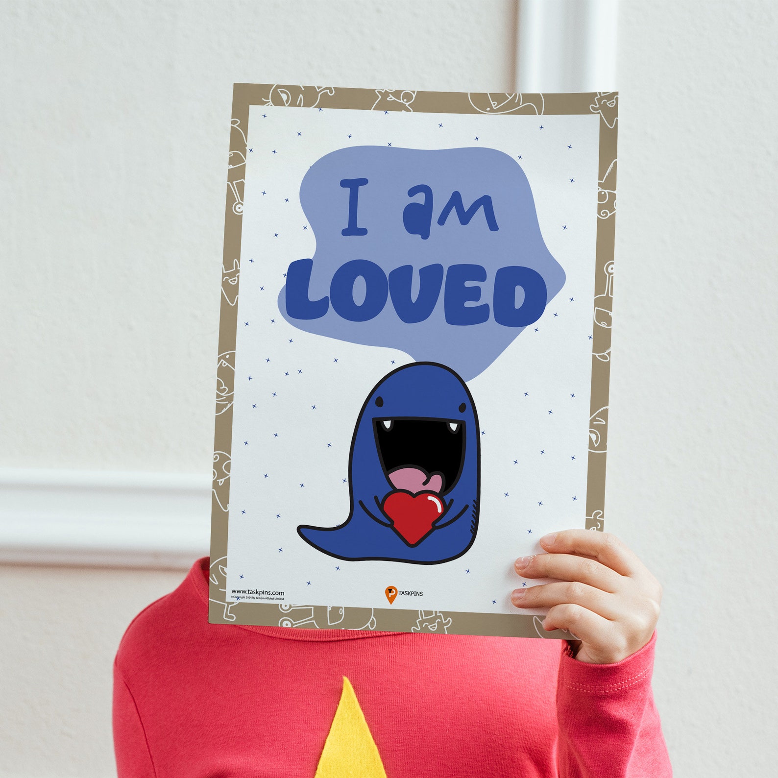 I Am Loved Affirmations Wall Art Kids Room Decor Positive Affirmations ...