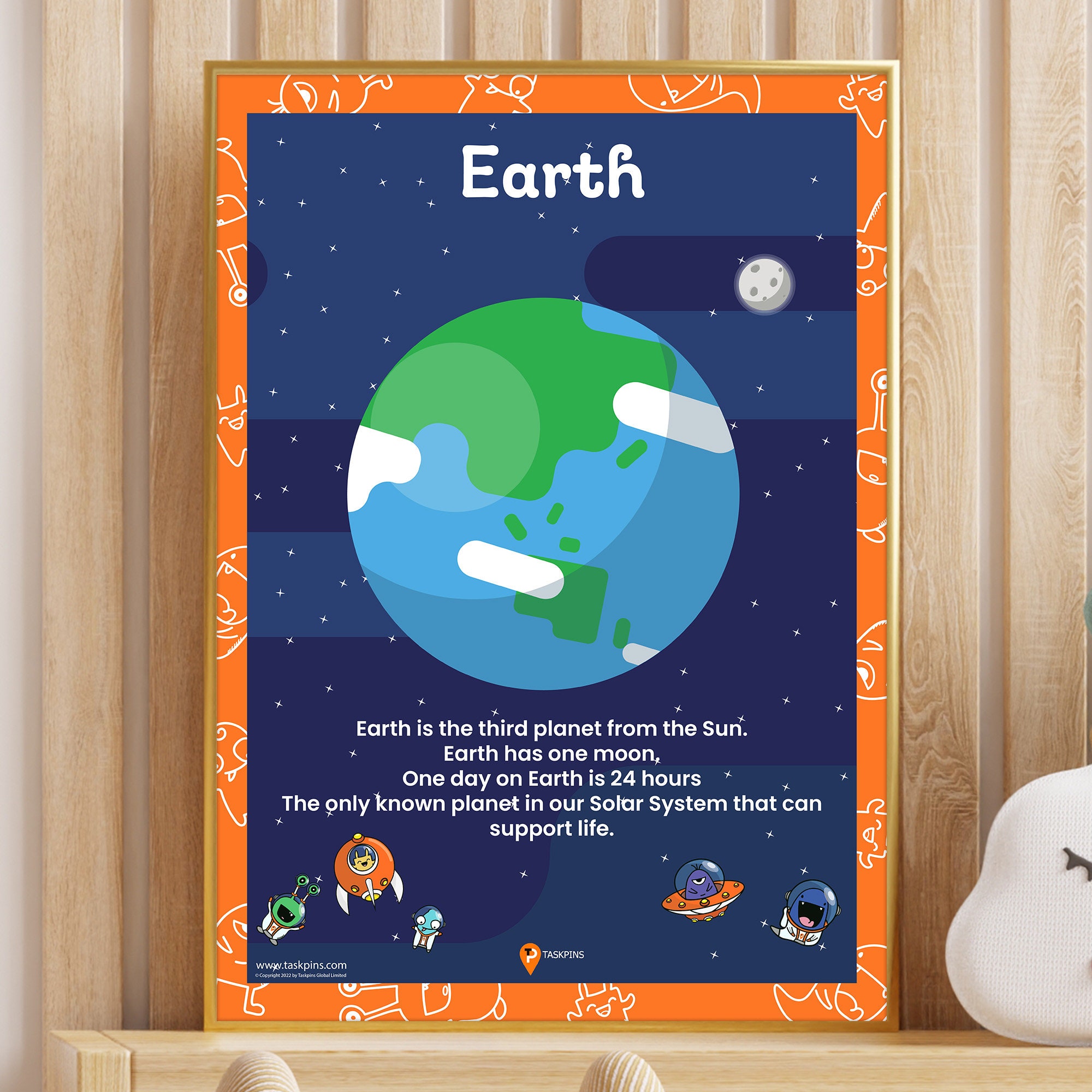Planet Earth Poster Space Printable Earth Wall Art Poster Earth Kids ...