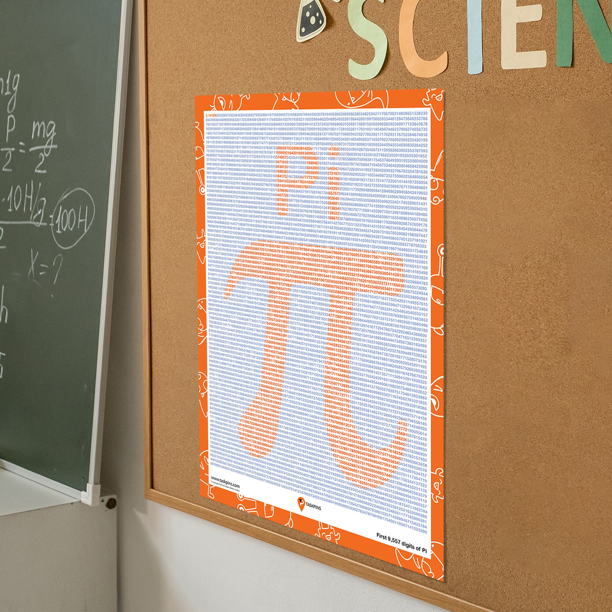 Pi Poster Math Classroom Pi Radian Irrational Number Print Mathematics ...