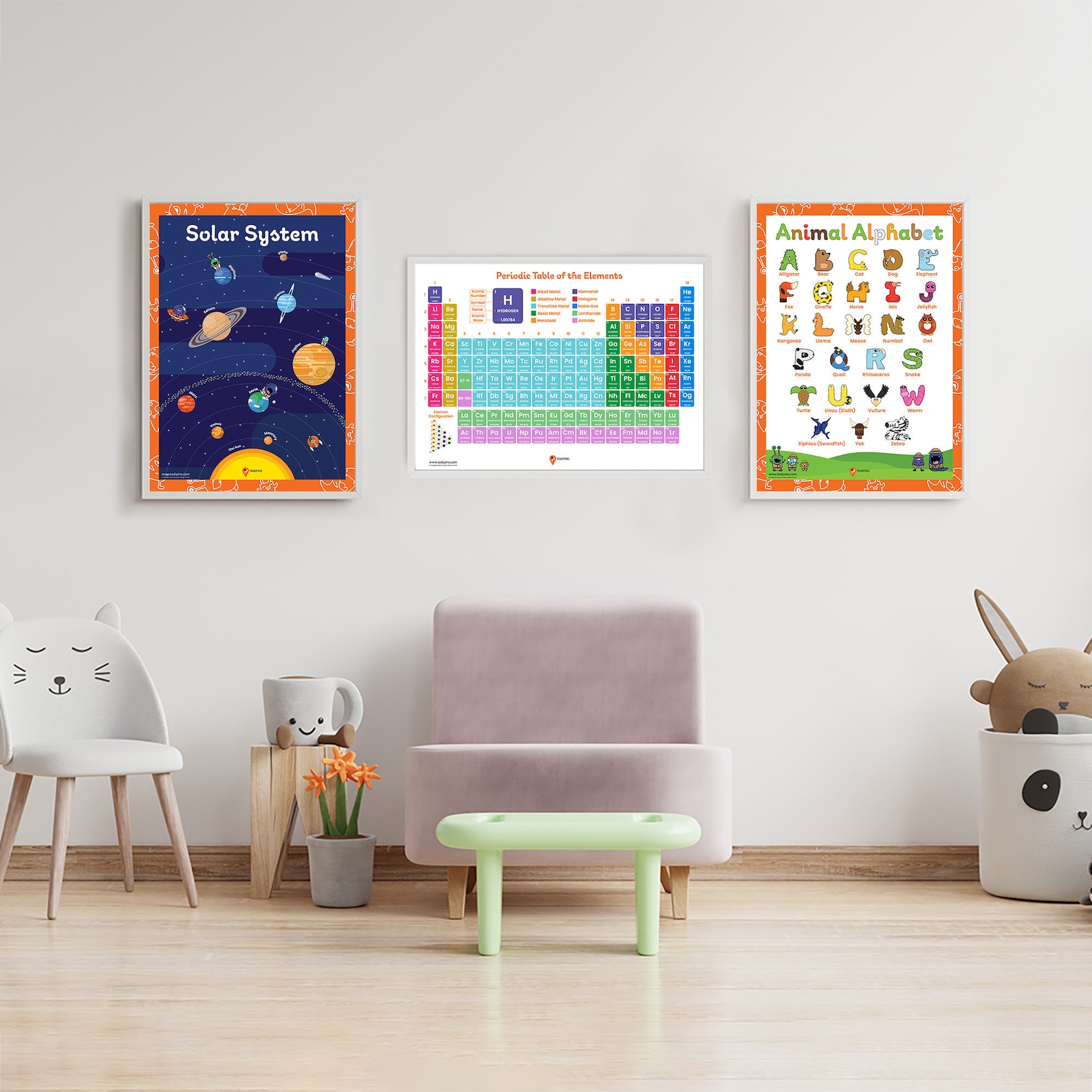 Periodic Table Poster Kids Science Print Classroom Decor Periodic Table ...