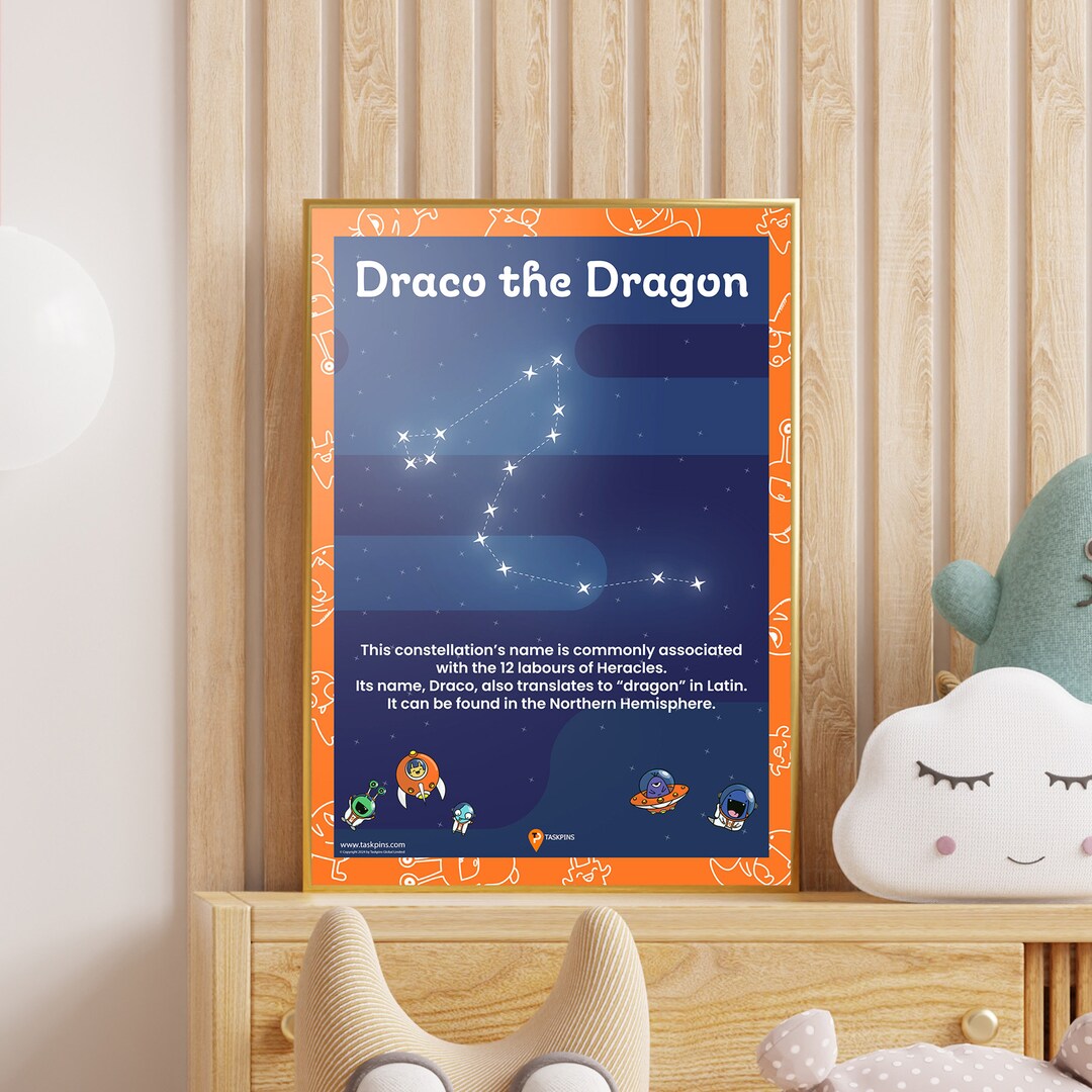 Draco Printable Space Wall Star Bedroom Ideas Wall Decoration Space Art ...
