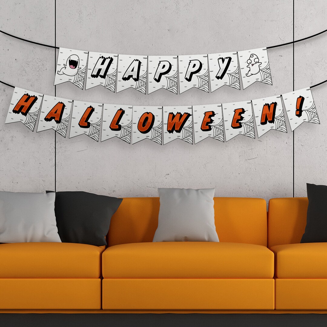 Halloween Banner Set Printable Halloween Ideas Print Banner Spooky ...