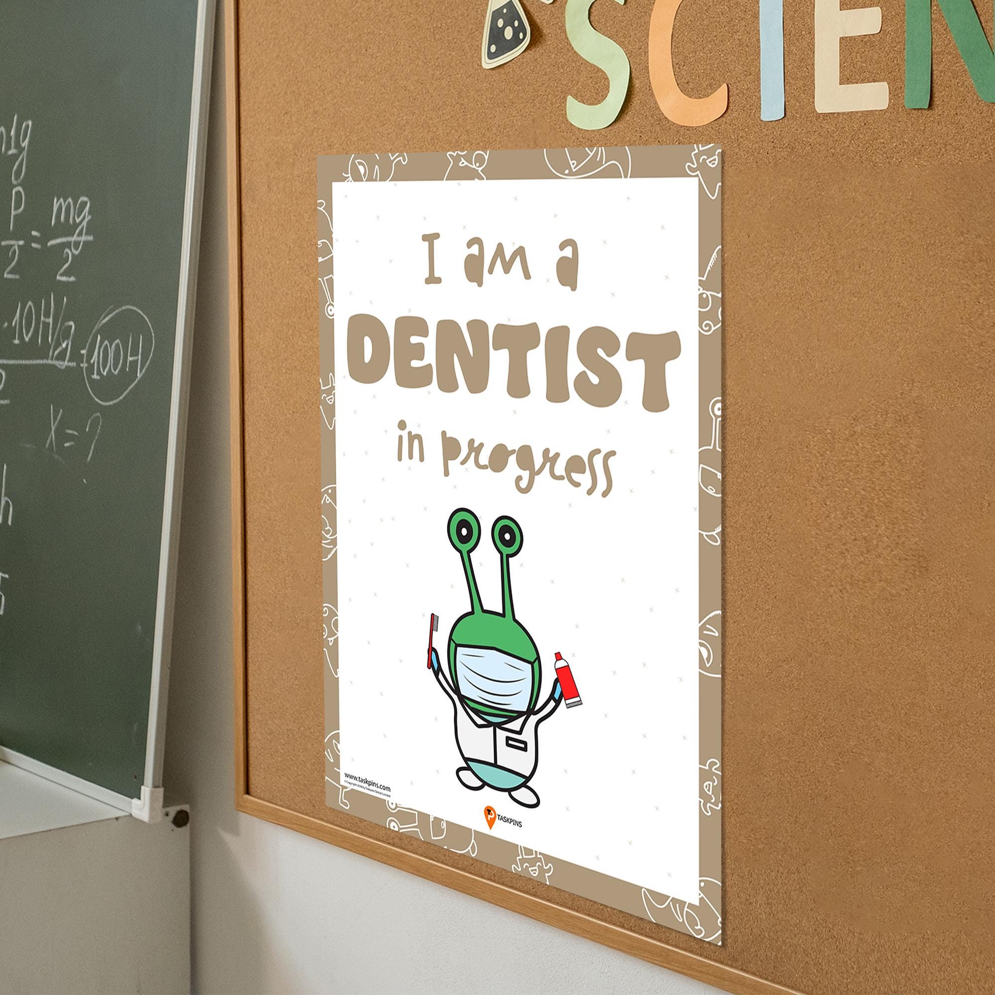 Dentist Poster Wall Art Kids Room Decor Positive Affirmations Kids ...