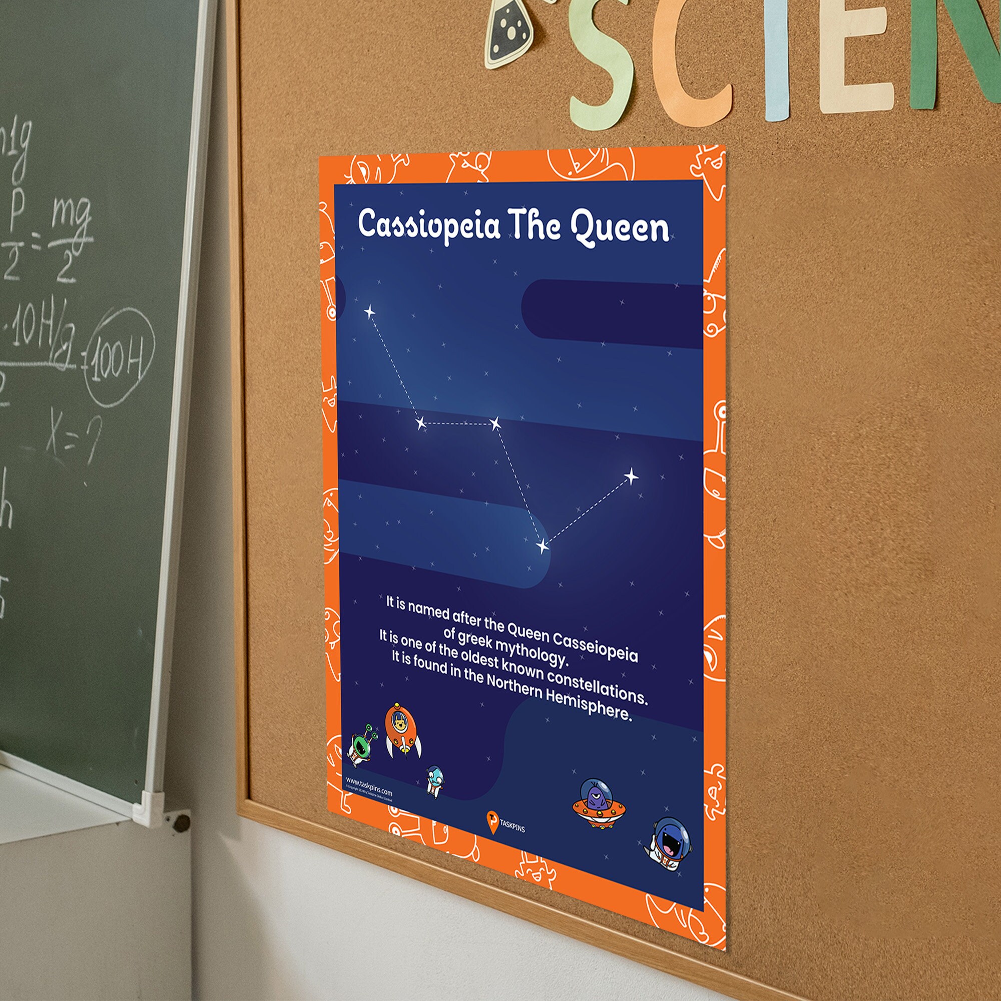 Cassiopeia Printable Space Wall Star Bedroom Ideas Decoration Space Art School Constellation ...