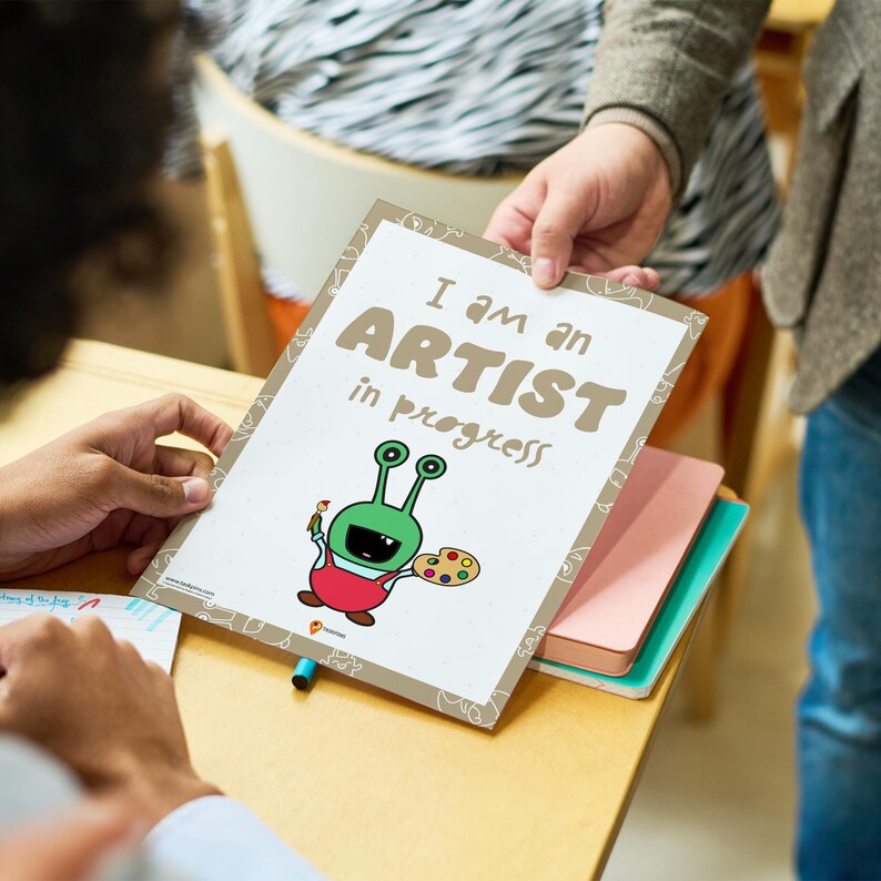 Artist Poster Wall Art Kids Room Decor Positive Affirmations Kids ...