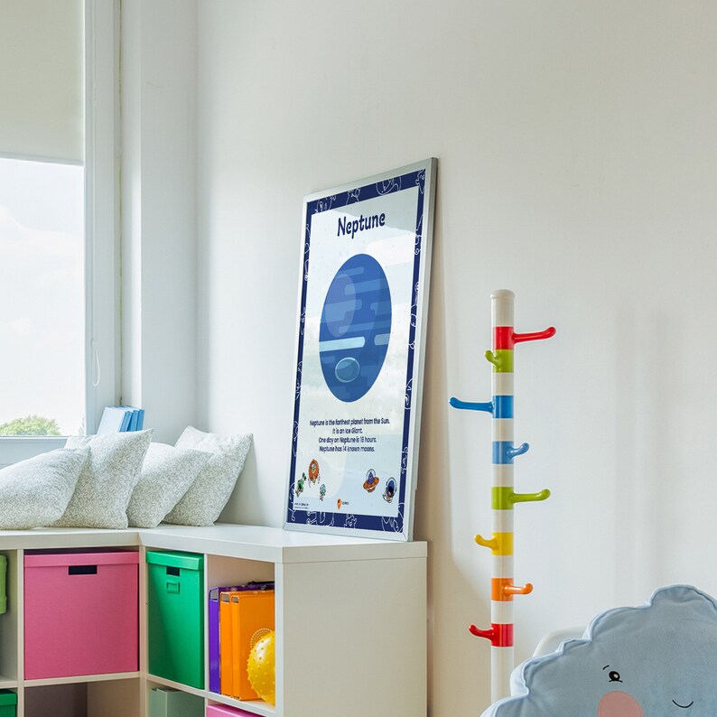 Planet Neptune Poster Space Printable Neptune Wall Art Poster Neptune ...