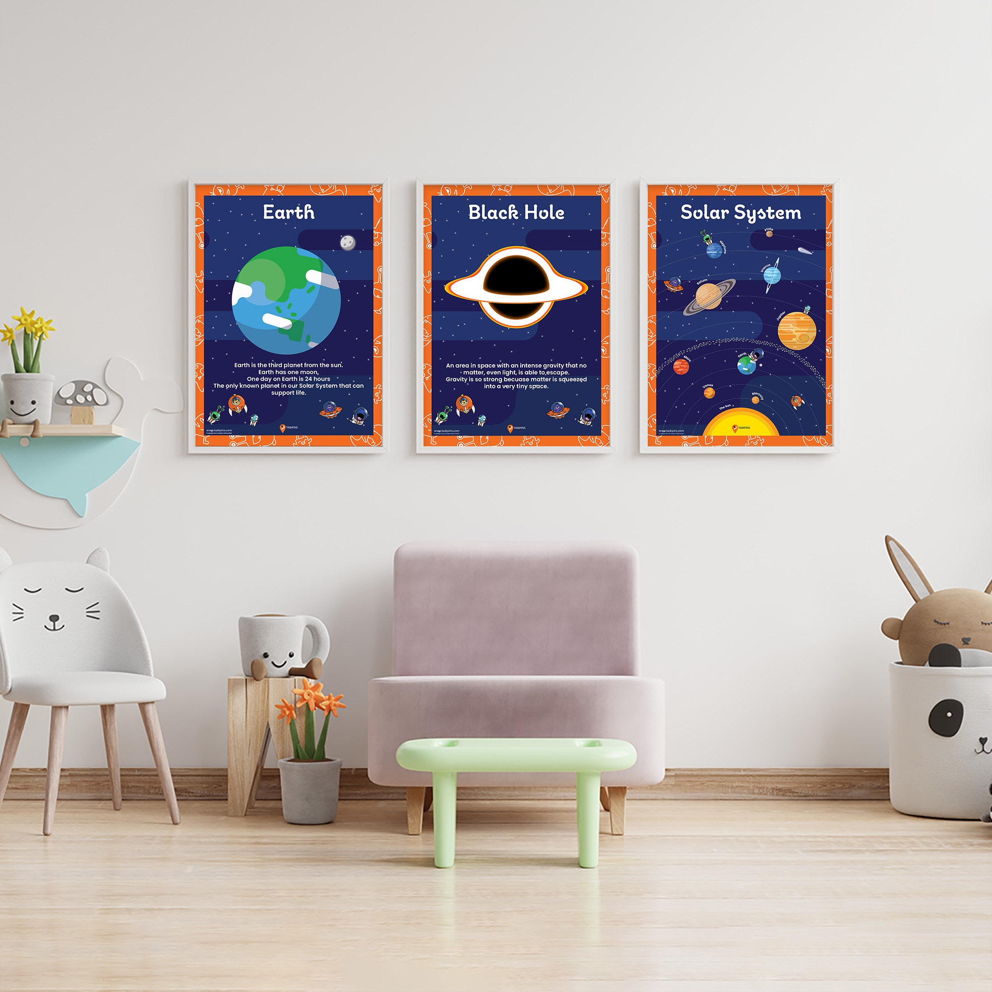 Black Hole Space Printable Science Wall Art Poster Kids Bedroom Ideas ...
