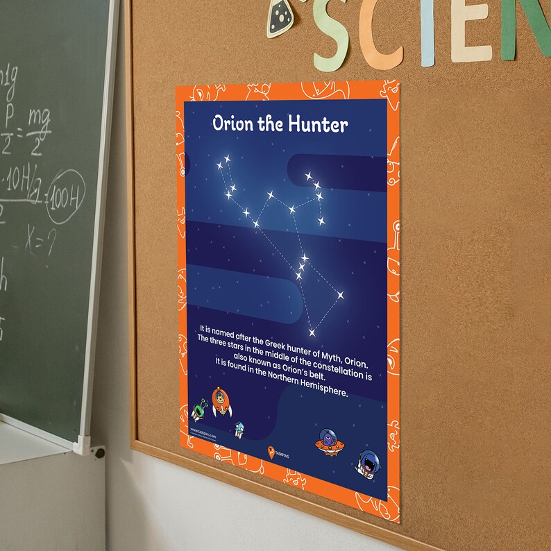 Orion Printable Space Wall Star Bedroom Ideas Decoration Space Art ...