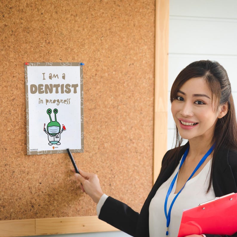 Dentist Poster Wall Art Kids Room Decor Positive Affirmations Kids ...