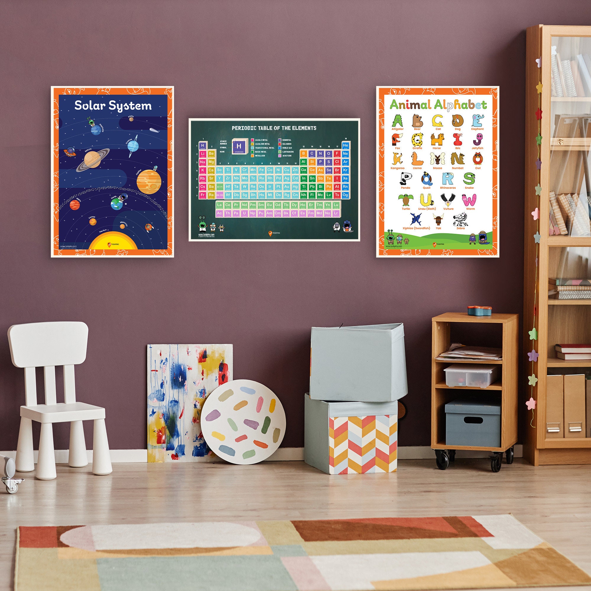 Periodic Table Poster Kids Science Classroom Idea Chalk Board Primary ...