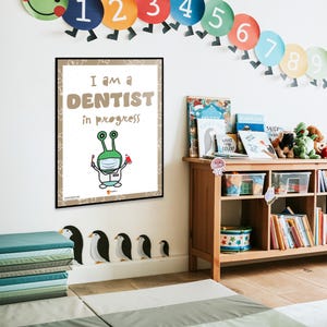 Dentist Poster Wall Art Kids Room Decor Positive Affirmations Kids ...