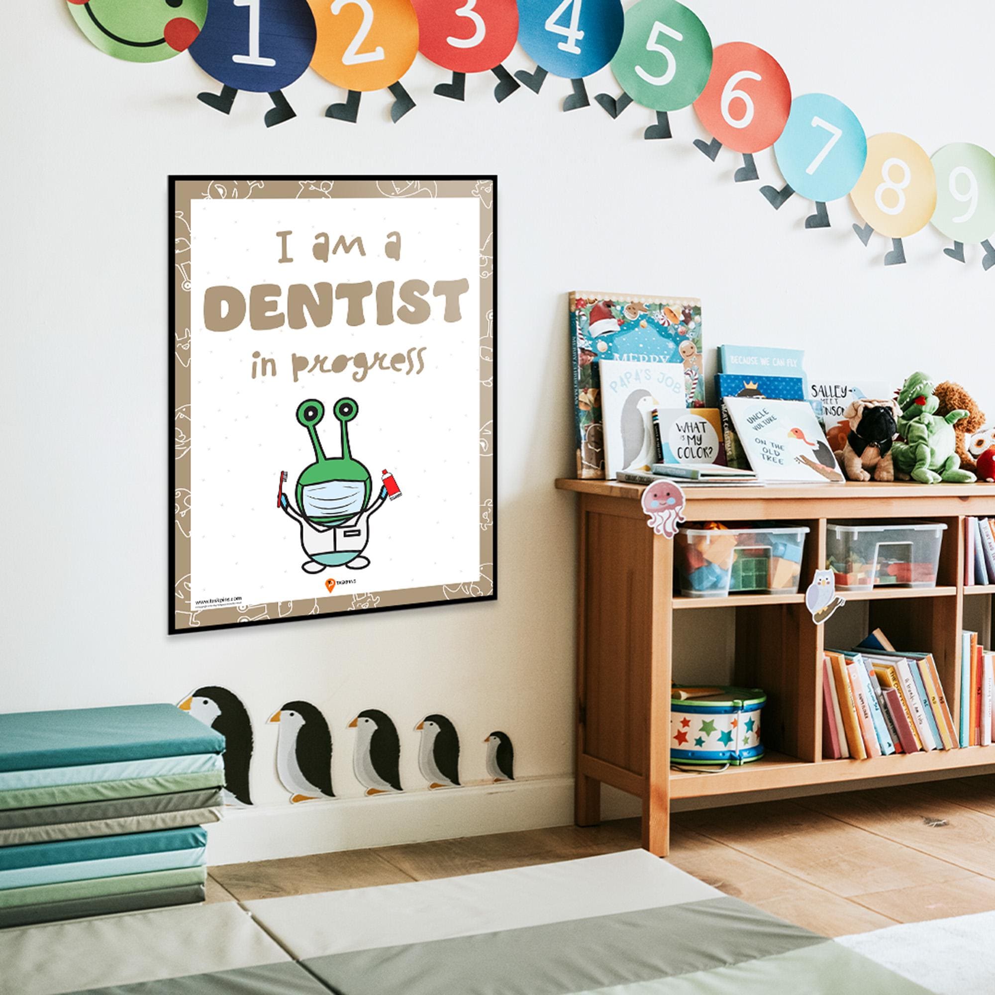 Dentist Poster Wall Art Kids Room Decor Positive Affirmations Kids ...
