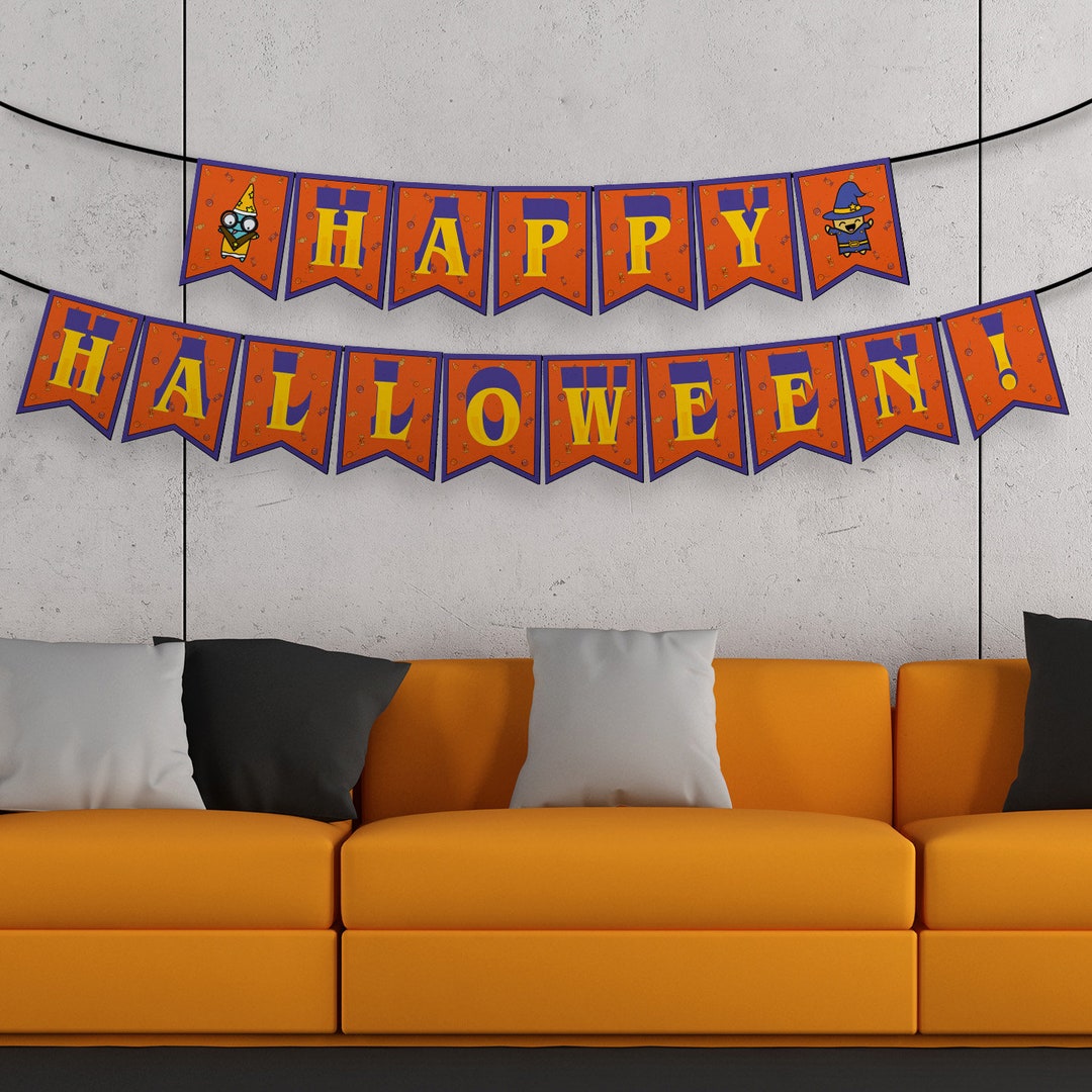 Halloween Banner Set Printable Halloween Ideas Print Banner Spooky ...