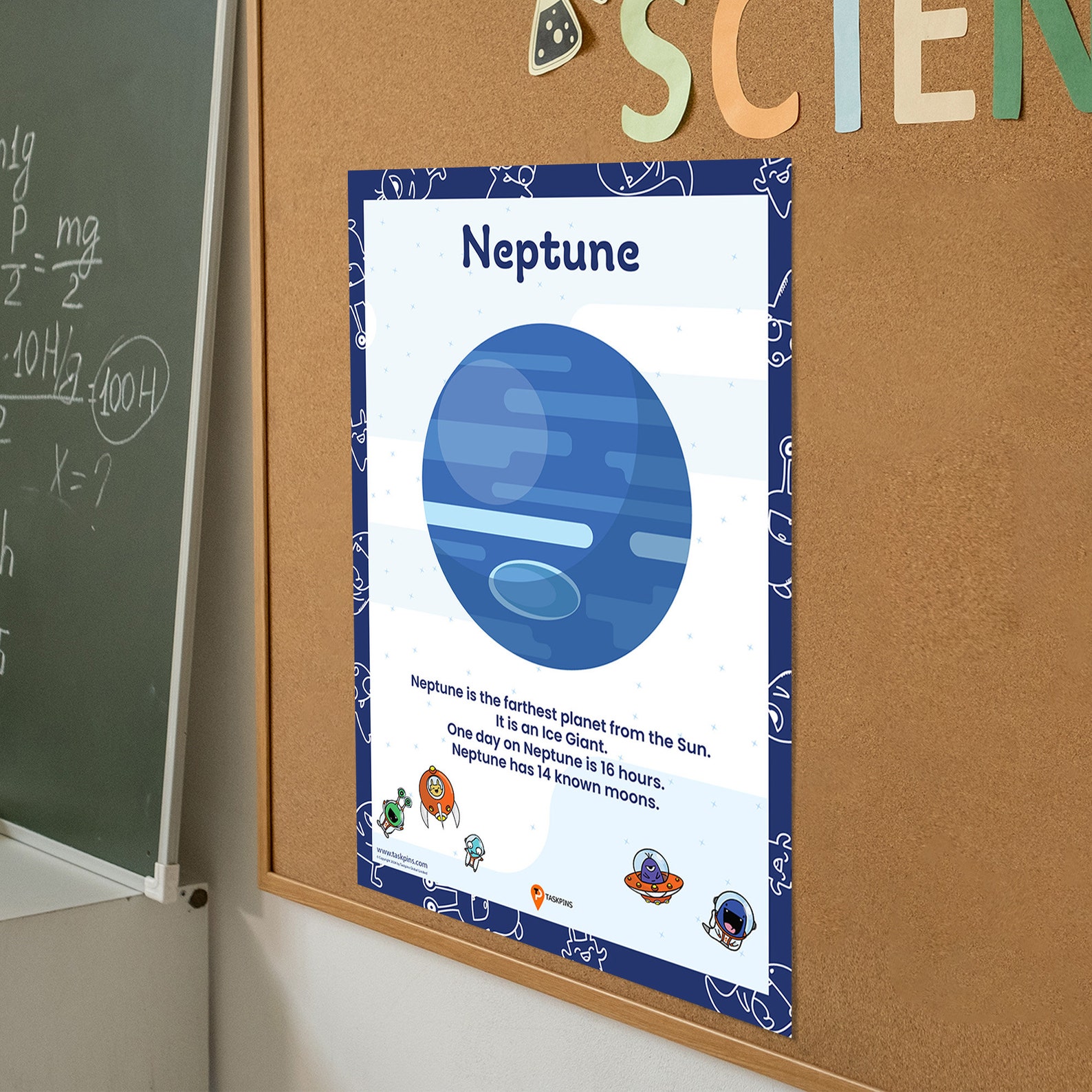 Planet Neptune Poster Space Printable Neptune Wall Art Poster Neptune ...