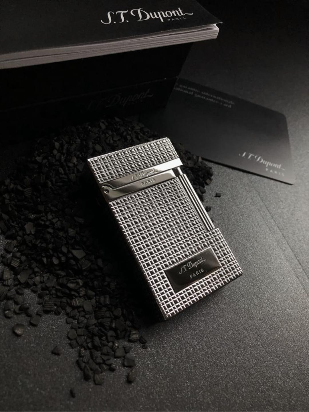 S.T Dupont Lighter / Luxury / Silver Series / Man Gift / - Etsy