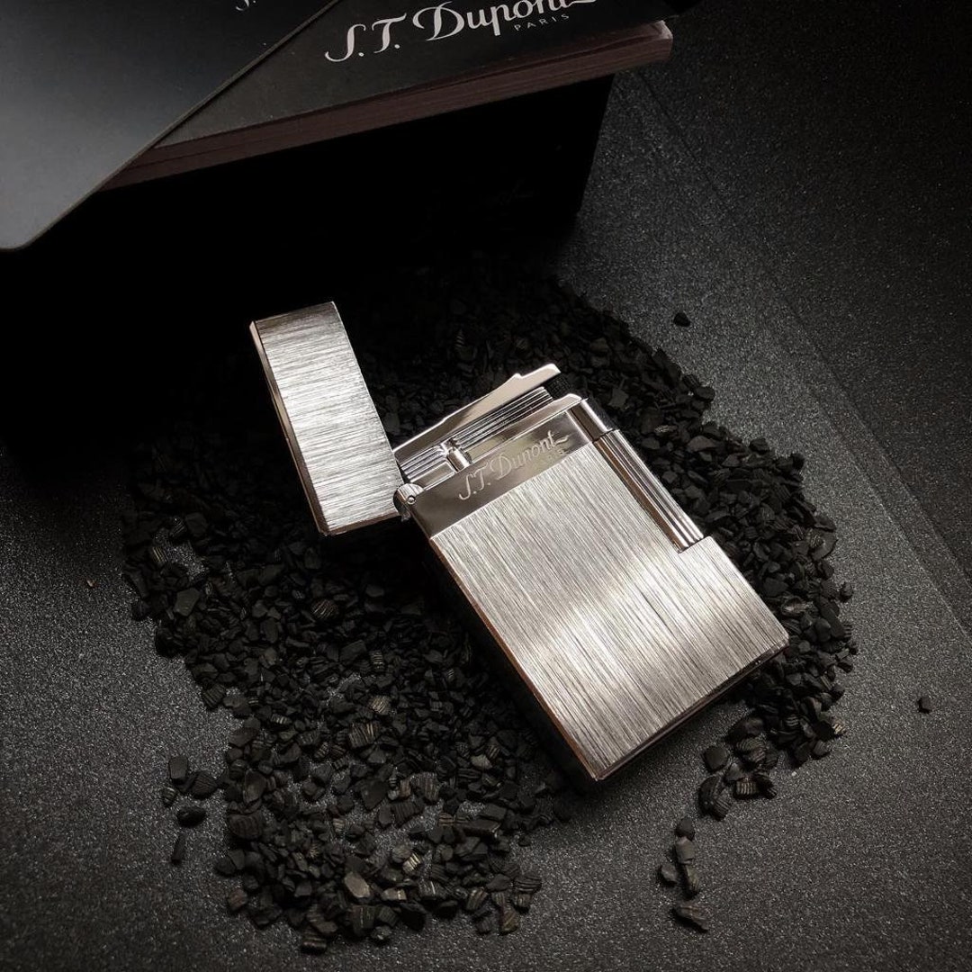 S.T Dupont Lighter / Luxury / Silver Series / Man Gift / - Etsy