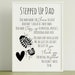 Digital Step Dad Gift, Stepped up Dad Gift, Step Dad Poem Gift, Fathers ...