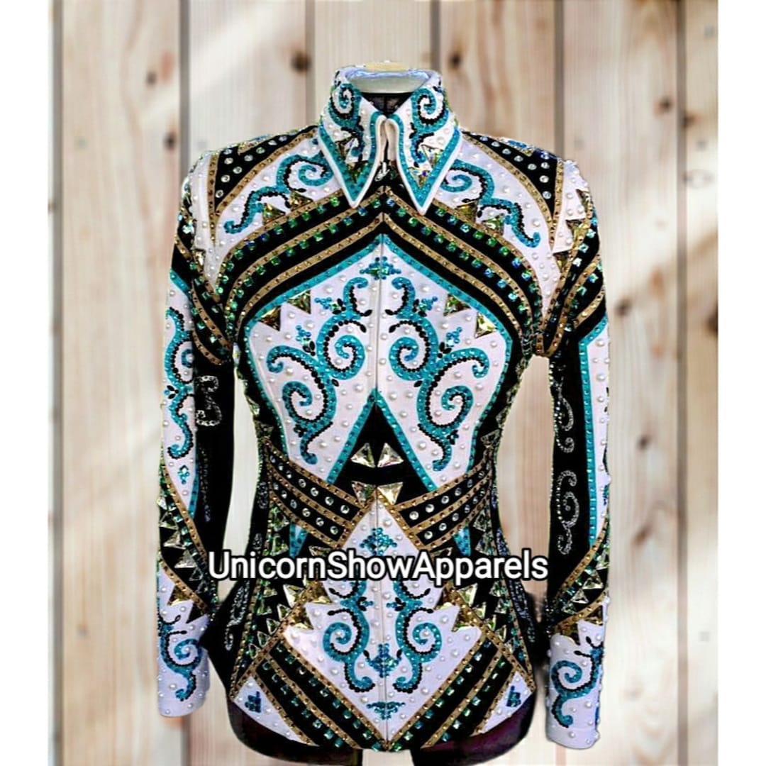 Showmanship Jacket Turquoise Show Jacket Western Show Jacket Horse ...