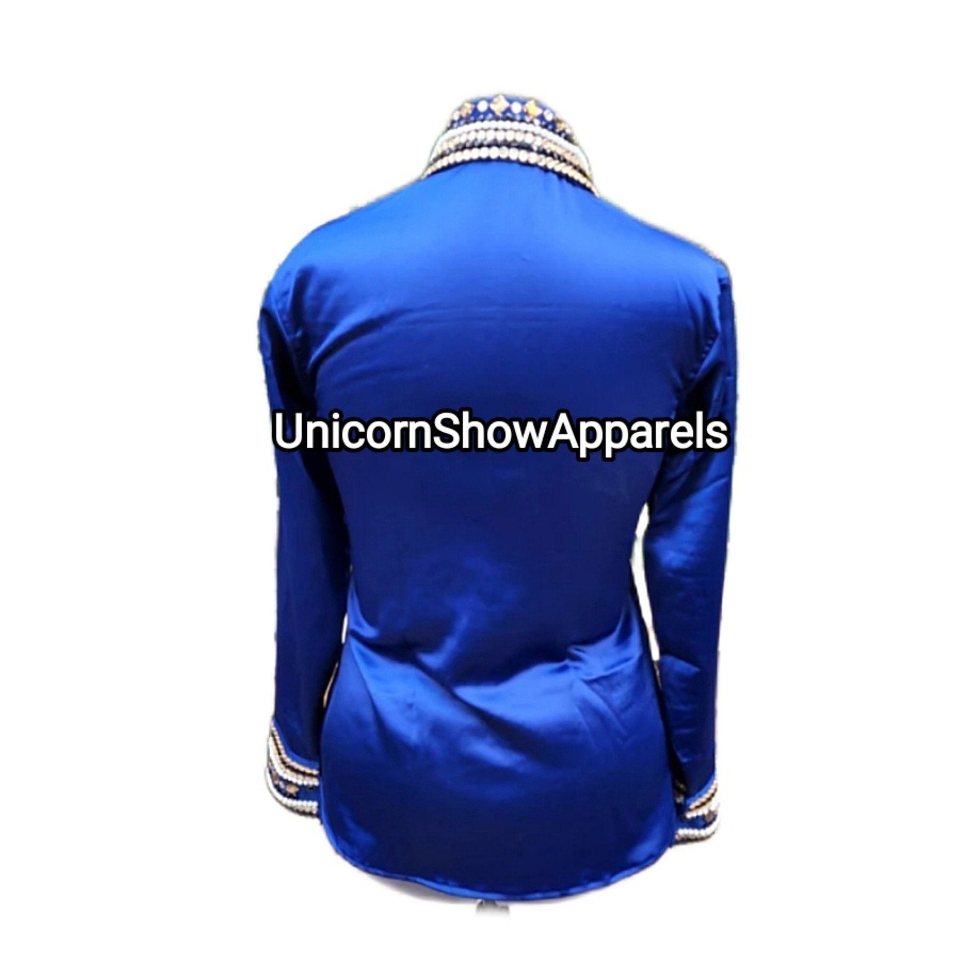 Royal Blue Show Shirt Showmanship Shirt Western Show Outfit Horse ...
