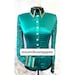 Western Royal Blue Teal and Red Show Shirt Showmanship Shirt for Women ...