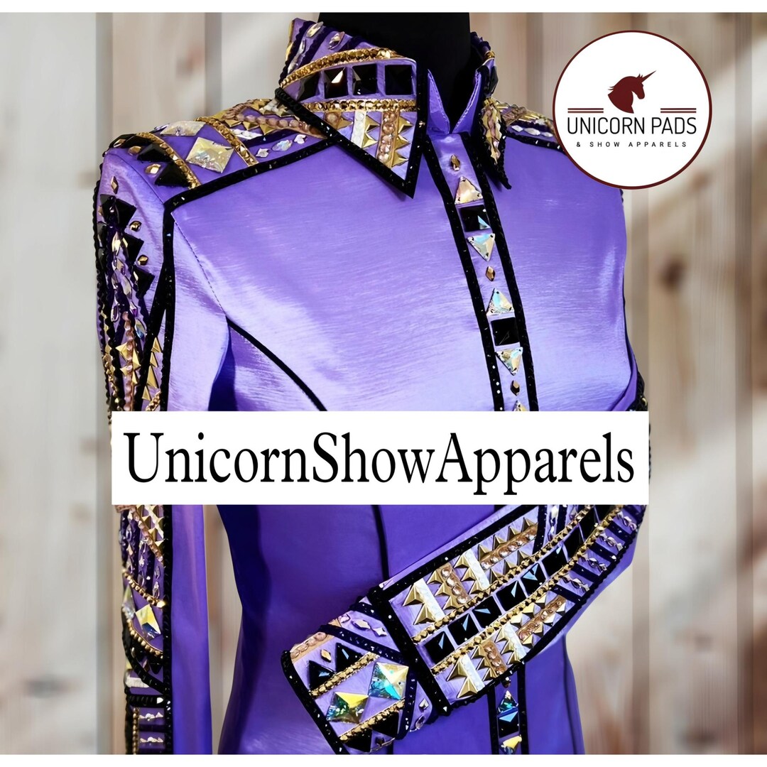 Purple Show Shirt Showmanship Shirt Western Show Shirt Horse Show Shirt ...