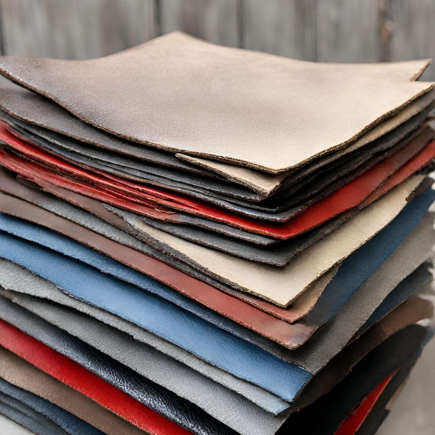 Leather Scraps, 1 Lb. Premium Italian Cowhide Leather Pieces ...