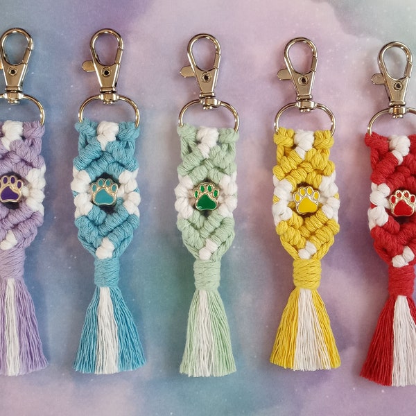 Macrame Keychain - Etsy