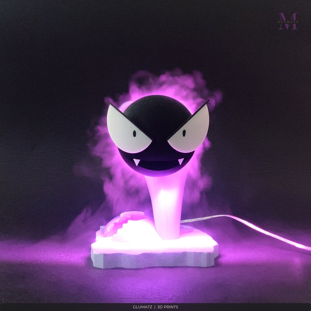 Gastly Pokemon Humidifier, 3D Printed, Desk Shelf Decoration, Gift for ...