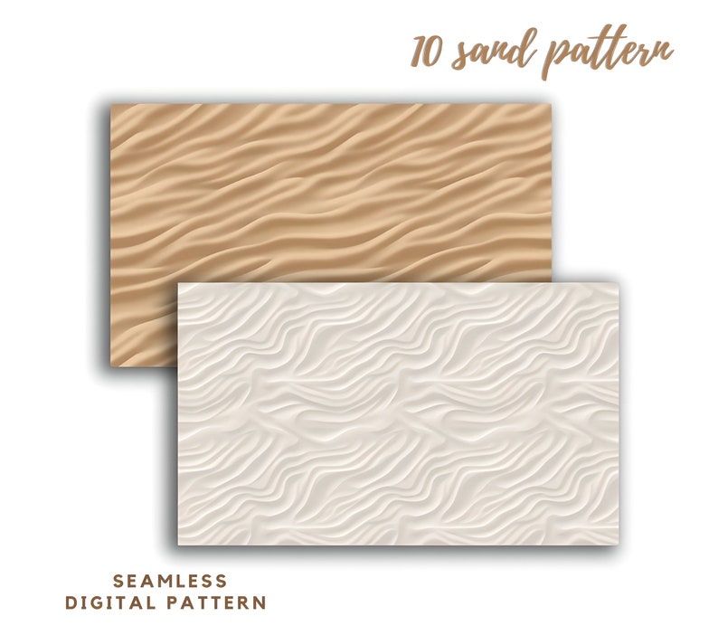 10 Minimalist Sand Texture Patterns, Seamless Sand Ornament Pattern ...
