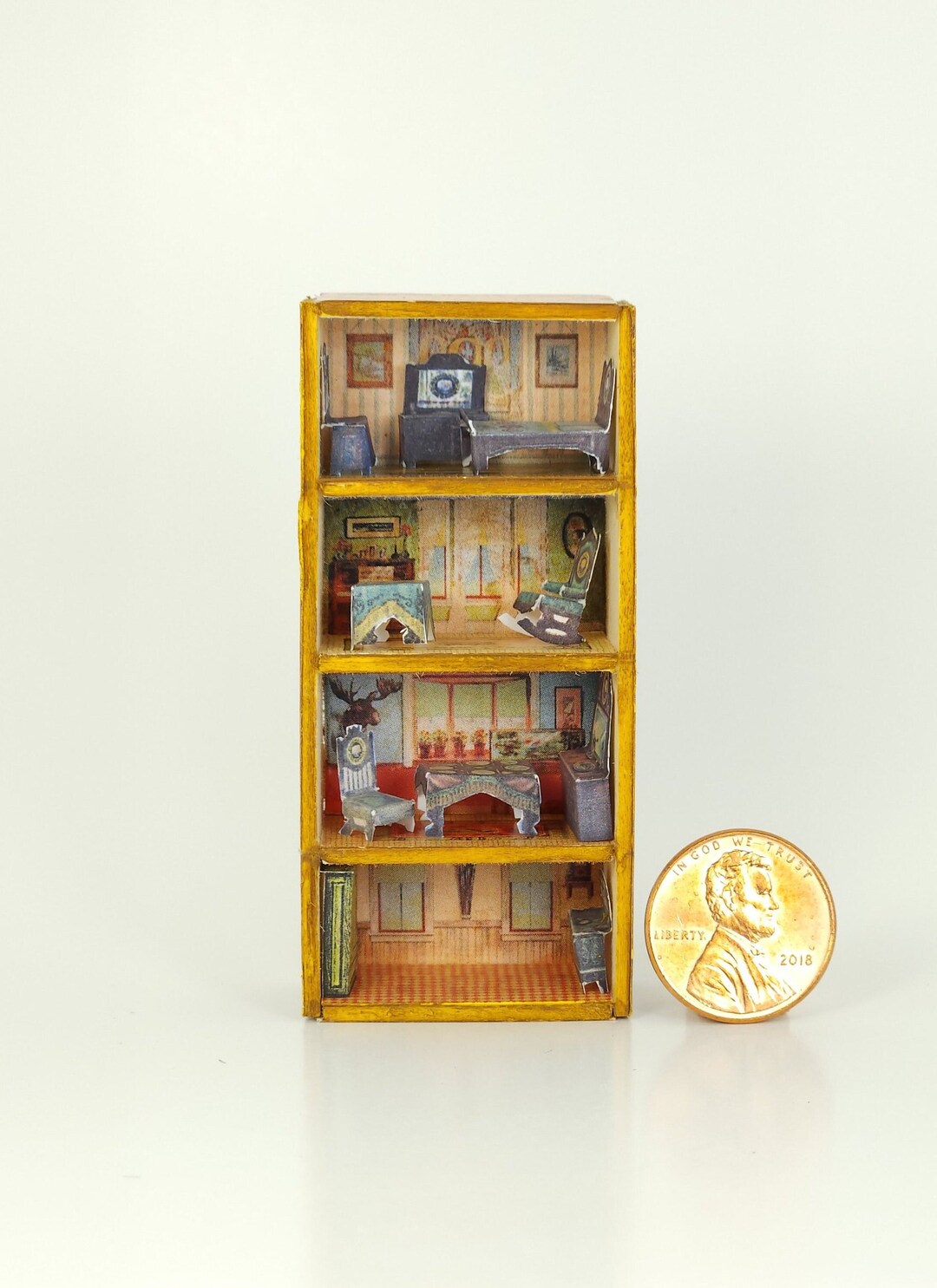 Miniature Dunham's Cocoanut Dollhouse – 1:12 Scale Reproduction ...