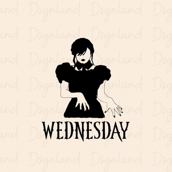 Wednesday Addams Dance Clipart - Etsy