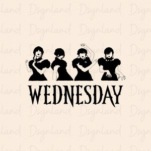 Wednesday Family SVG , Dancing Queen Png, Addams Family Svg, Wednesday ...