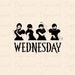 Wednesday Family SVG , Dancing Queen Png, Addams Family Svg, Wednesday ...