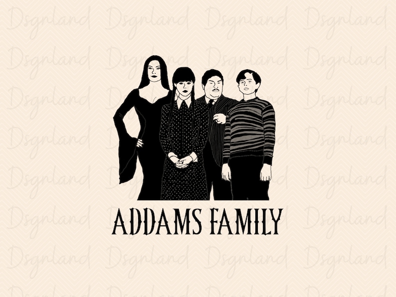 Wednesday Family SVG , Dancing Queen Png, Addams Family Svg, Wednesday ...