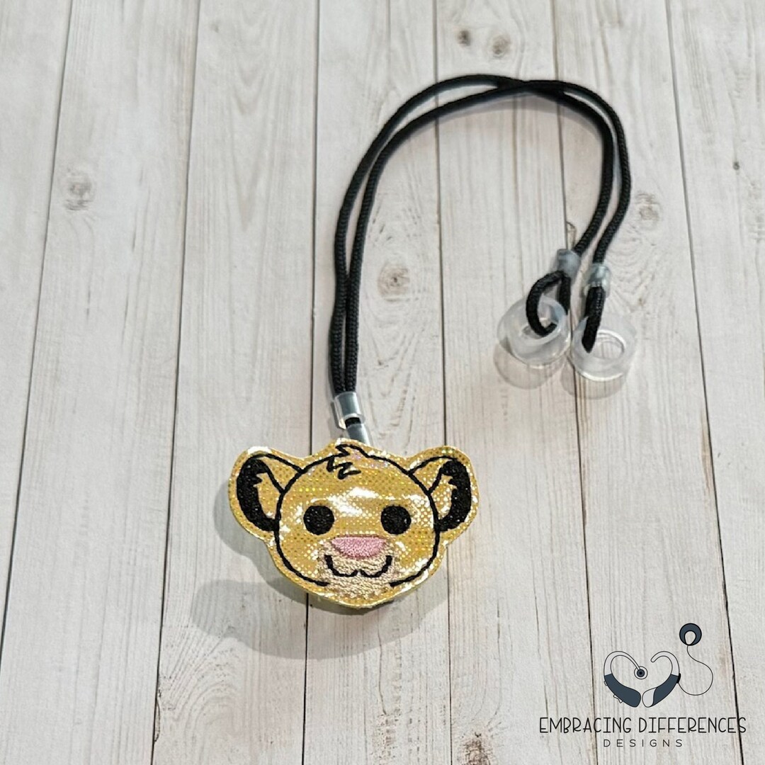 Lion Hearing Aid or Cochlear Implant Leash / Retention Cord / Lanyard ...