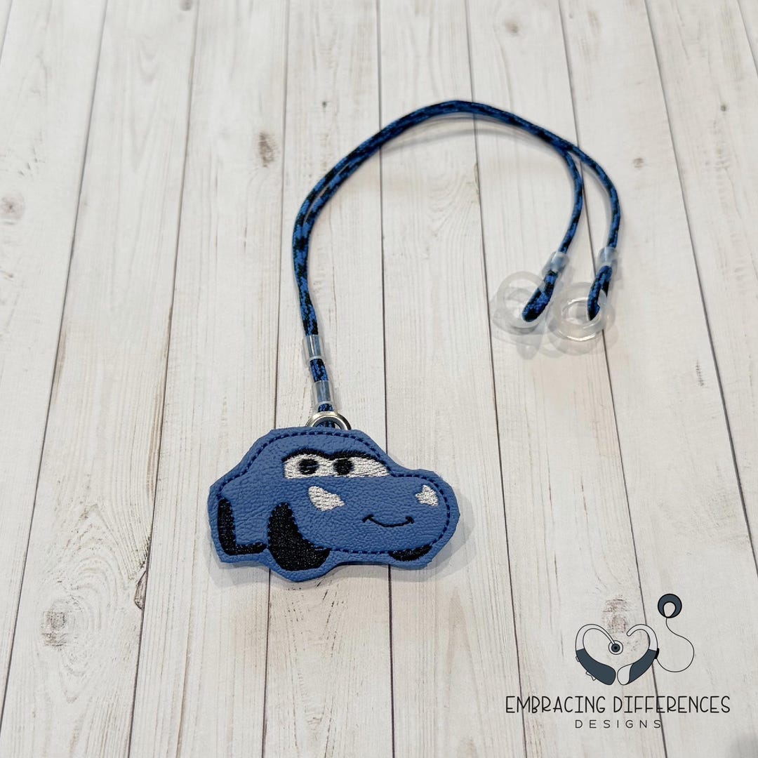 Blue Car Hearing Aid or Cochlear Implant Leash / Retention Cord ...