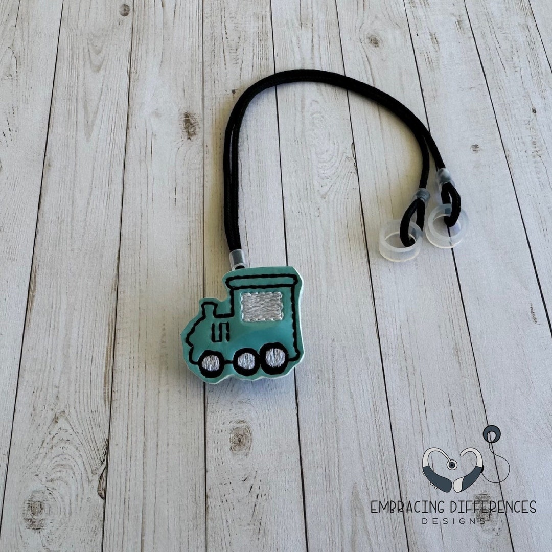 Blue Train Hearing Aid or Cochlear Implant Leash / Retention Cord ...