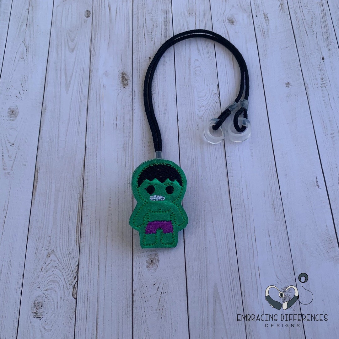 Green Hero Hearing Aid or Cochlear Implant Leash / Retention Cord ...