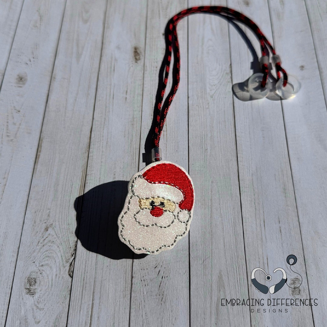 Santa Hearing Aid or Cochlear Implant Leash / Retention Cord / Lanyard ...