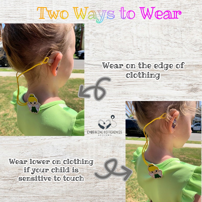 Sally Hearing Aid or Cochlear Implant Leash / Retention Cord / Lanyard ...