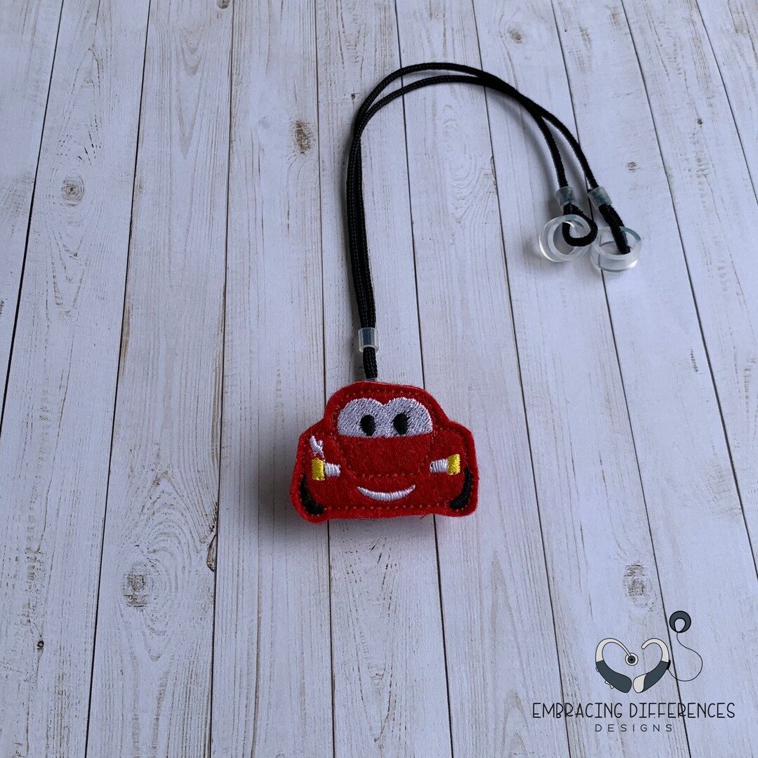Red Car Hearing Aid or Cochlear Implant Leash / Retention Cord ...