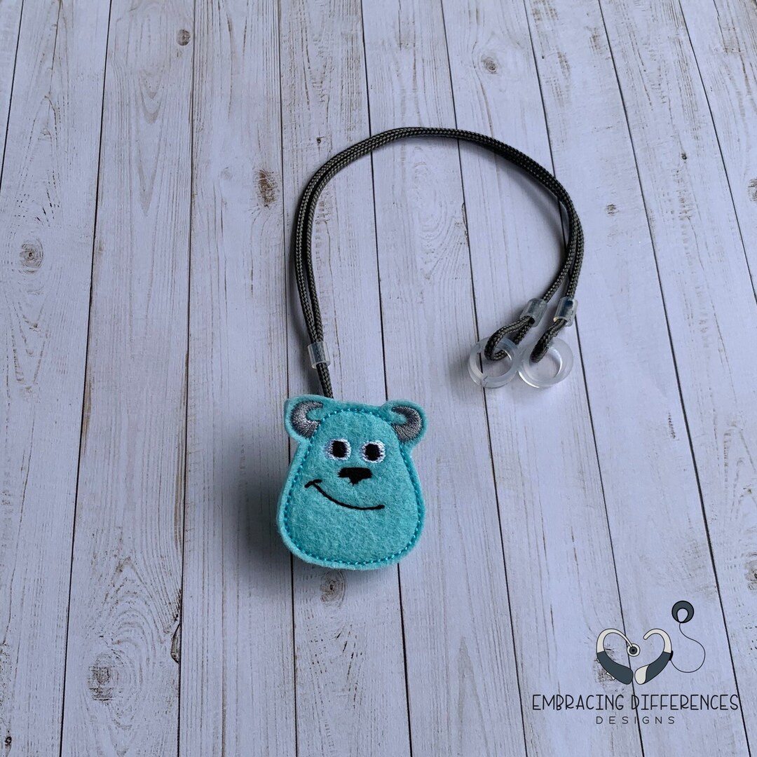 Blue Monster Hearing Aid or Cochlear Implant Leash / Retention Cord ...