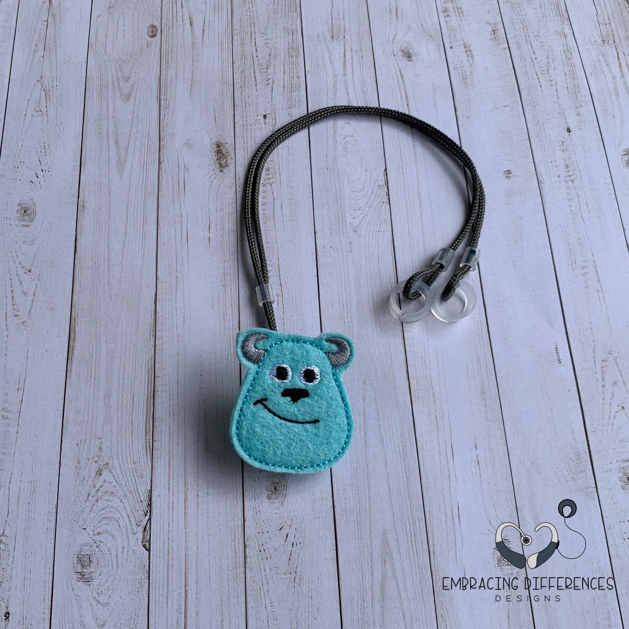 Blue Monster Hearing Aid or Cochlear Implant Leash / Retention Cord ...