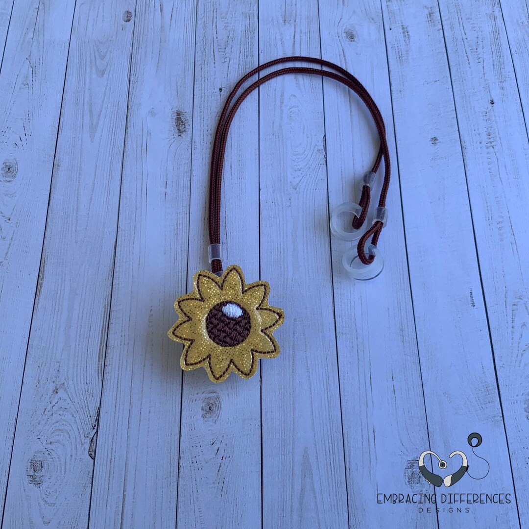 Sunflower Hearing Aid or Cochlear Implant Leash / Retention Cord ...