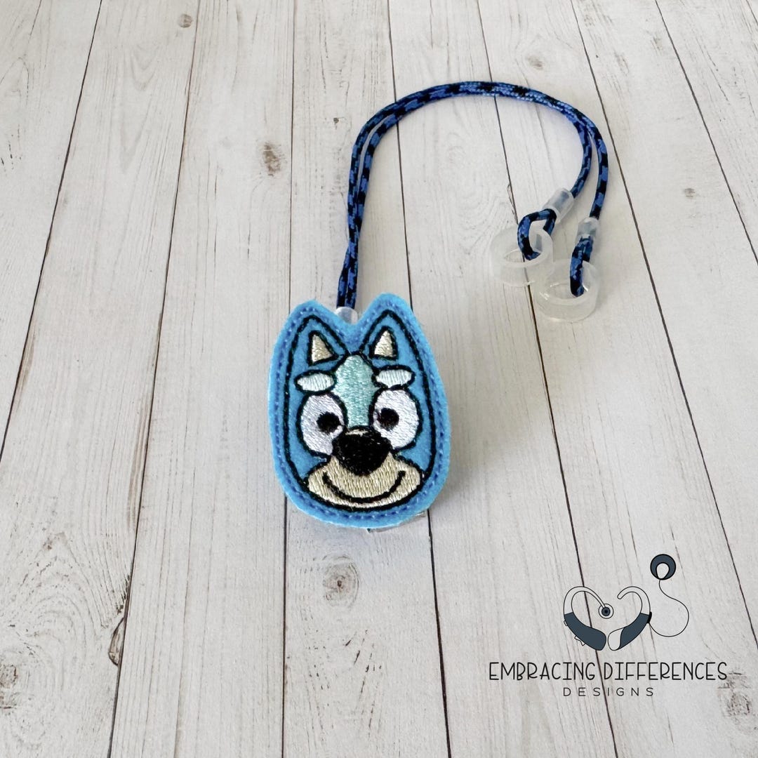 Blue Dog Hearing Aid or Cochlear Implant Leash / Retention Cord ...