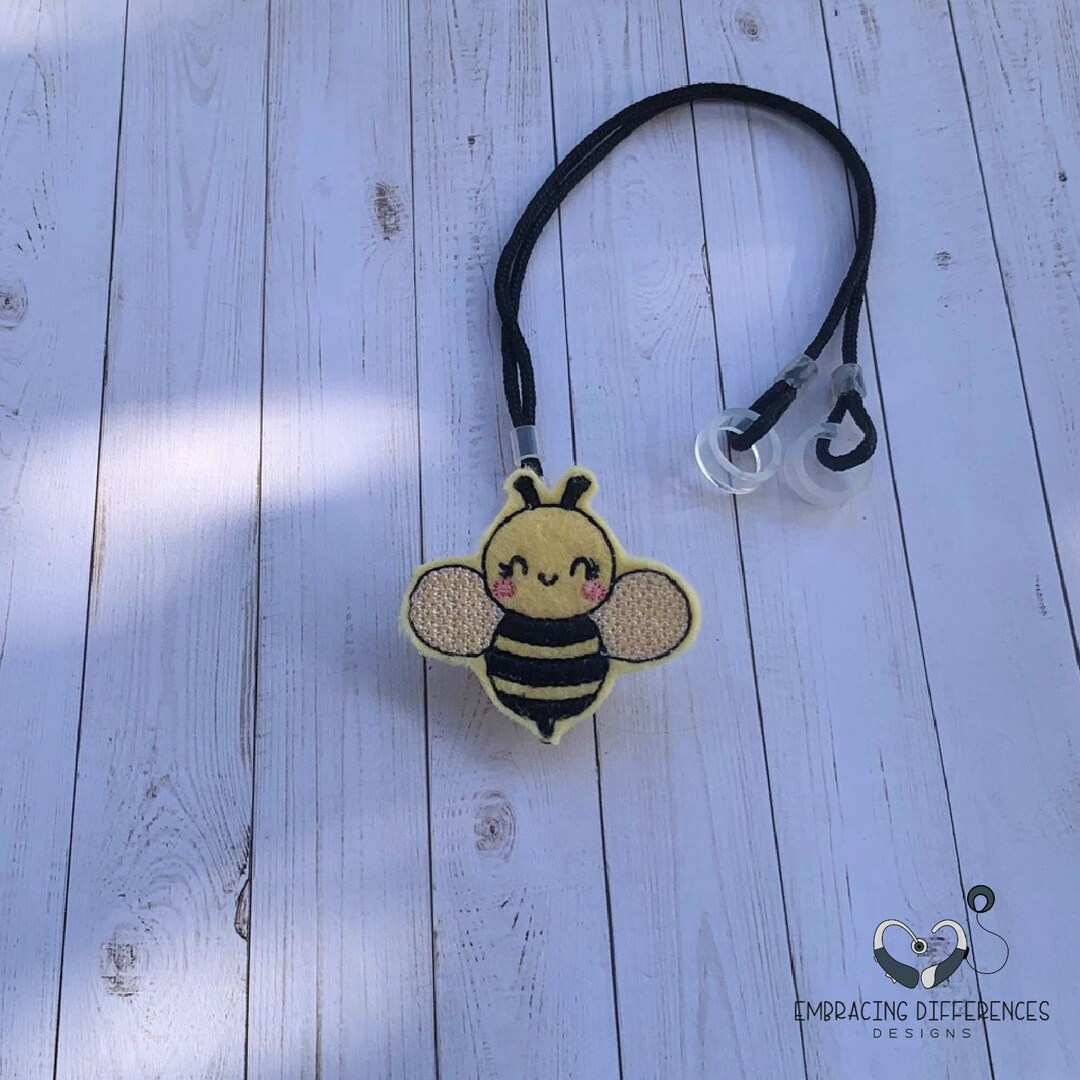 Bumble Bee Hearing Aid or Cochlear Implant Leash / Retention Cord ...