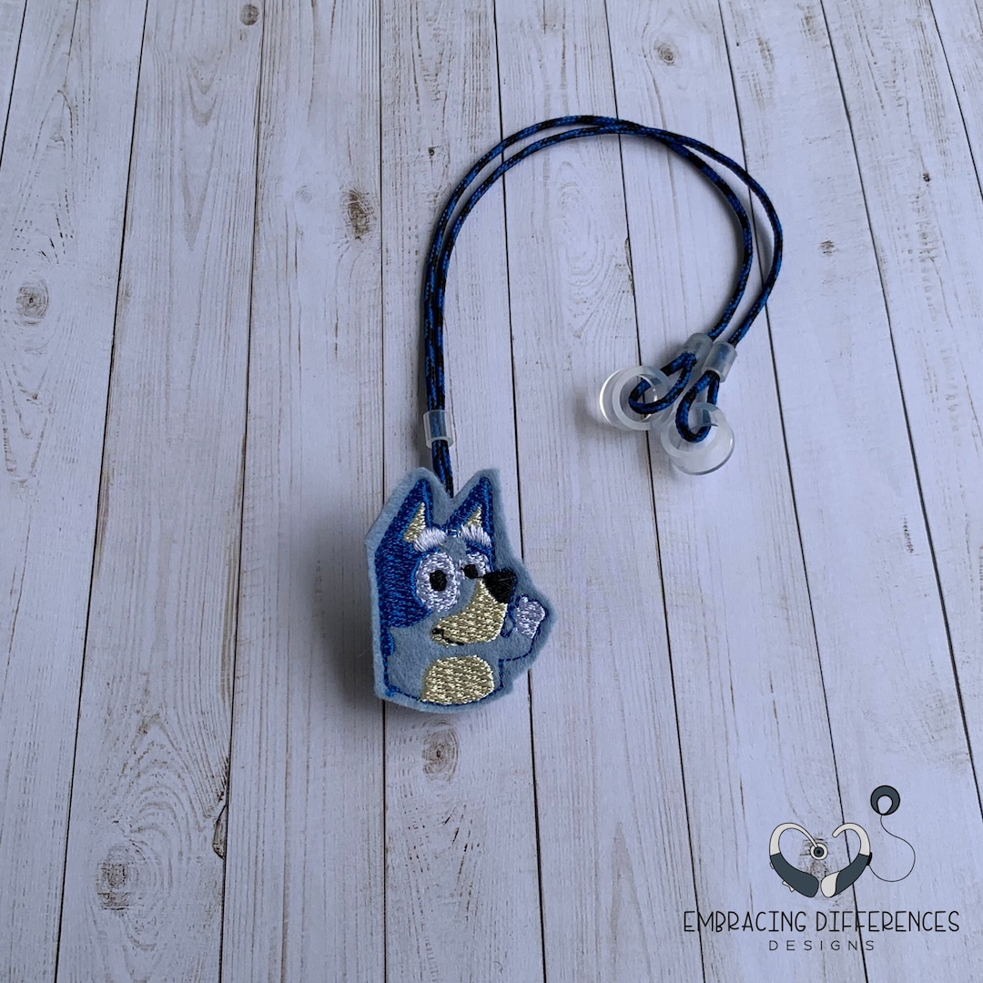 Blue Dog Hearing Aid or Cochlear Implant Leash / Retention Cord ...