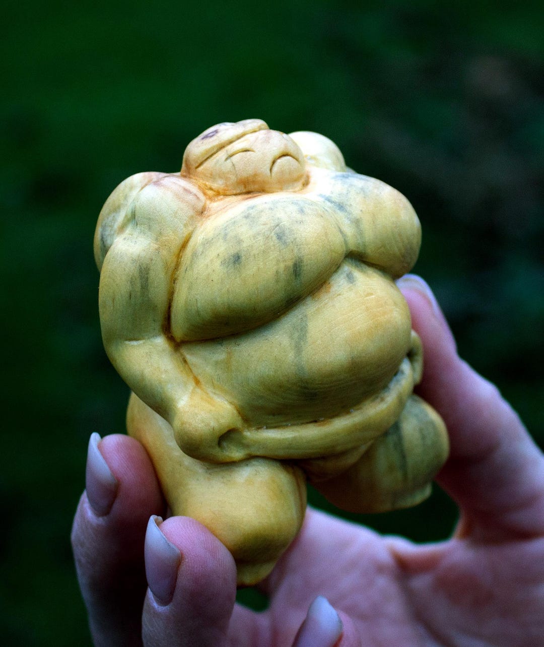 Unique Sumo Wrestler Carved From Aspen Wood. Vintage Japanese Handmade ...